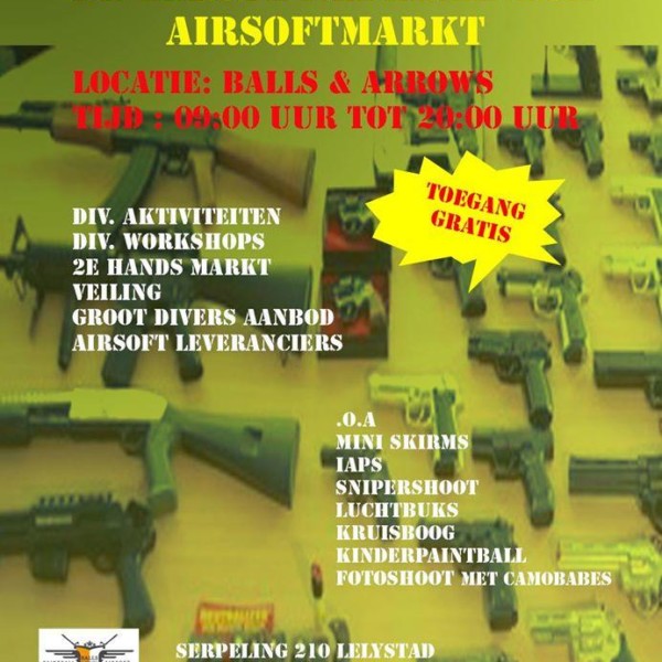 Grote airsoftmarkt en open dag | Airsoft DB